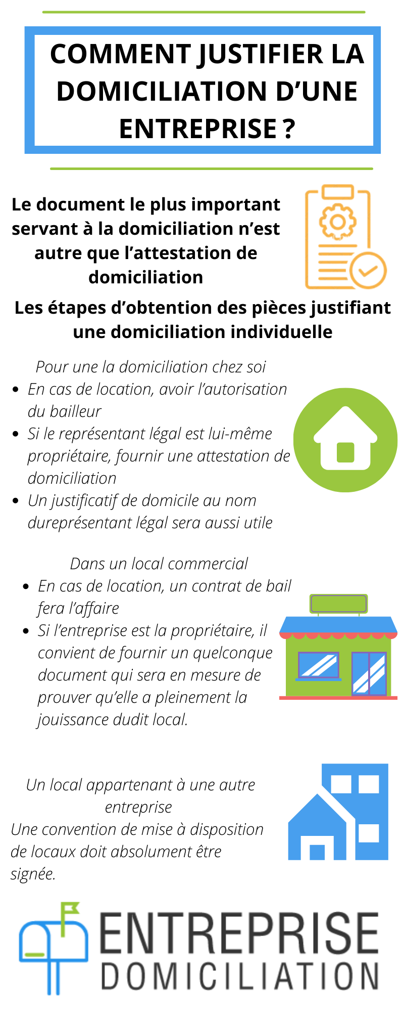 Pourquoi attester la domiciliation d'une entreprise
